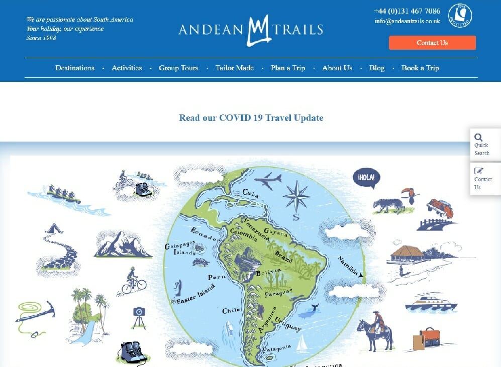 South America Adventure Holiday Planning | Andean Trails